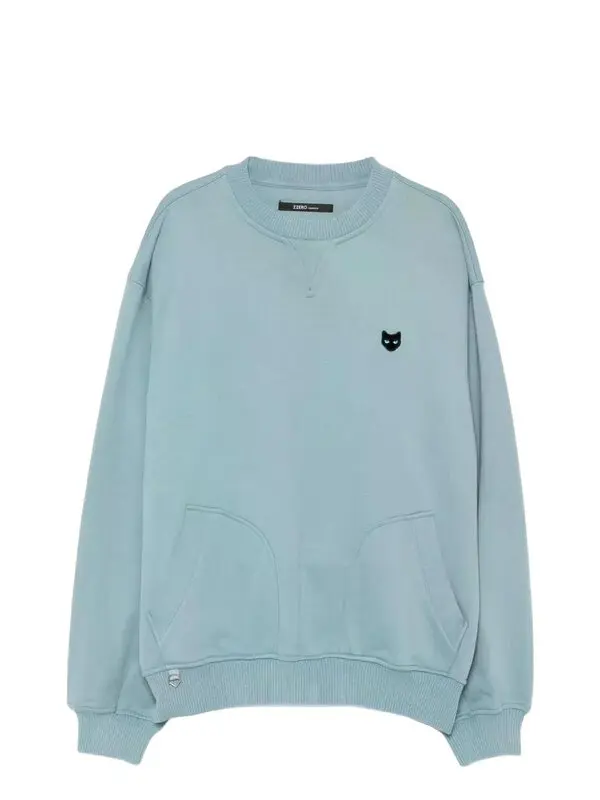 SONGZIO Logo-patched Crewneck Sweatshirt - Blue