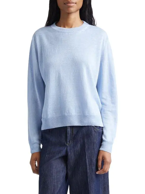 Max Mara Fervore Linen Sweater - Sky Blue