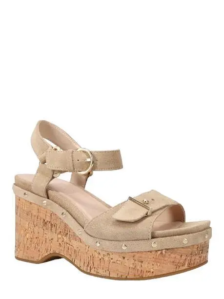 Pelle Moda Ciana Platform Wedge Sandal - Ecru