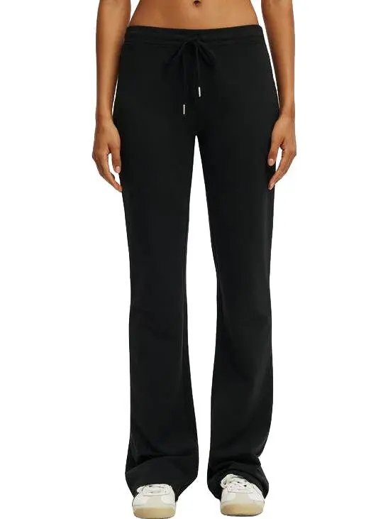 Cotton:on Active Stretch Modal Fleece Bootleg Sweatpants - Black
