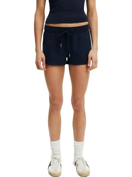 Cotton:on Active Stretch Modal Fleece Mini Short - Prep Sport Navy
