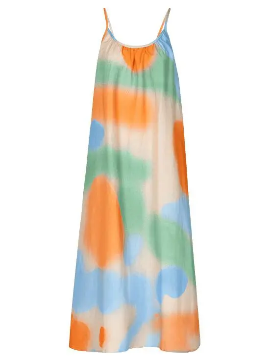 UNTITLED IN MOTION Ophelia Printed Maxi Dress - Fuzzy Sun
