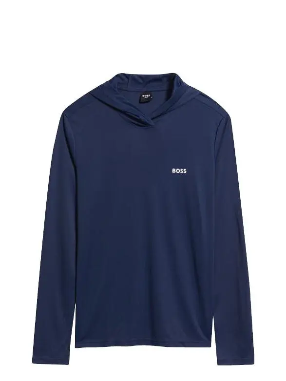 BOSS Hooded Long Sleeve Rashguard - Navy