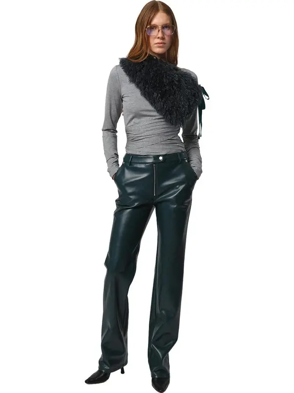 Apparis Valetta Sans Leather Pants - Emerald Green