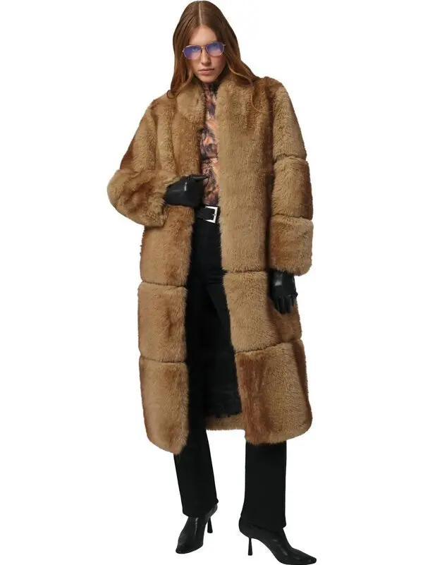 Apparis Sylke Mink Coat - Blonde Mink