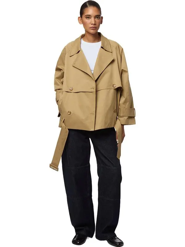 Apparis Gaia Short Trench Coat - Olive