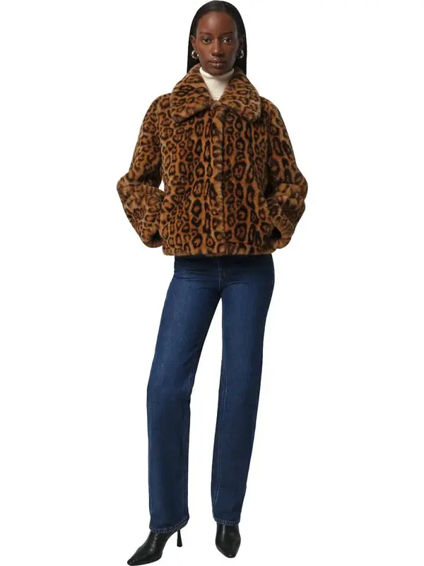Apparis Elis Short Pluche™ Coat - Leopard