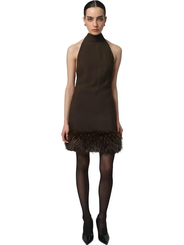 Apparis Matisse Mini Dress - Dark Brown/dk Brown