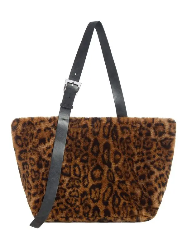 Apparis Esti Pluche Tote Bag - Leopard