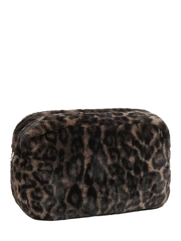 Apparis Jumbo Noor Pluche™ Travel Pouch - Dark Leopard