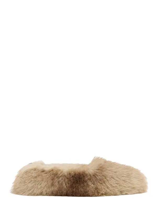 Apparis Magda Mink Flat Slipper - Blonde Mink