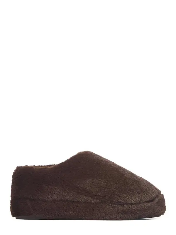Apparis Misha Platform Slippers - Espresso
