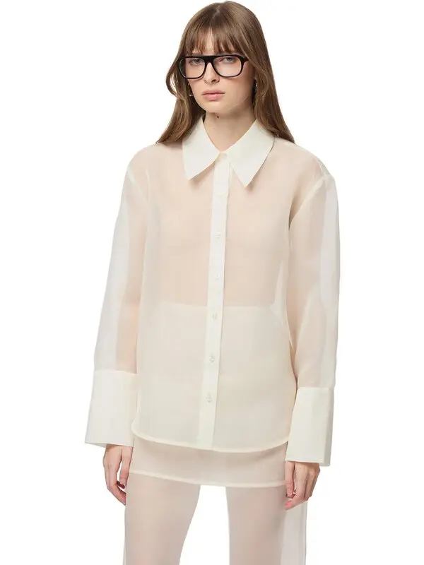 Apparis Tyra Organza Shirt - Ivory