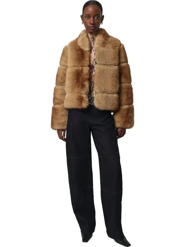 Apparis Sai Mink Coat - Blonde Mink
