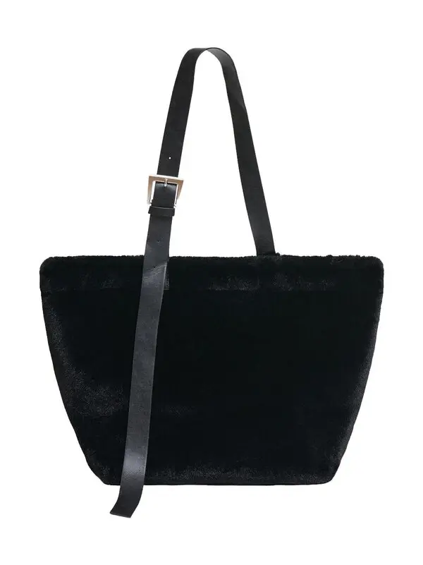 Apparis Esti Pluche Tote Bag - Noir