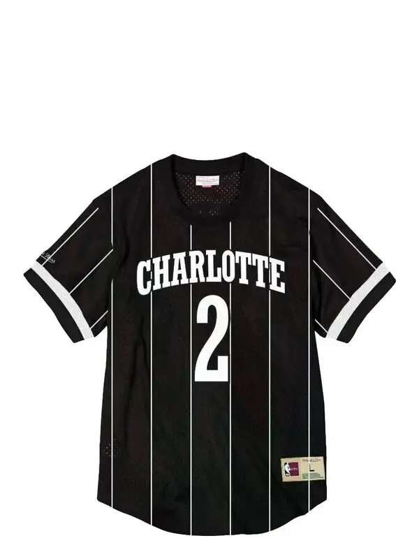 Mitchell & Ness Charlotte Crew-neck T-shirt - Black