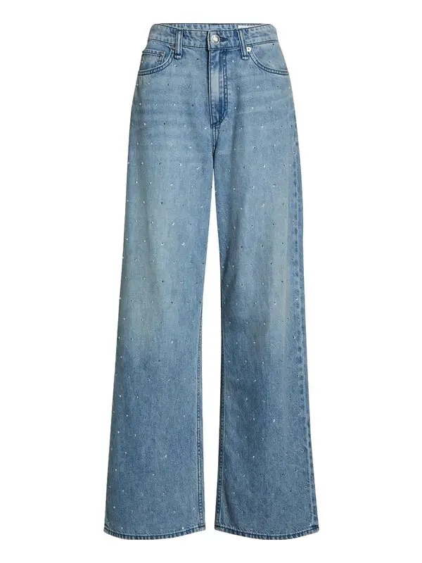 Rag & Bone Logan High-waist Wide Leg Jeans - Margo Jewel