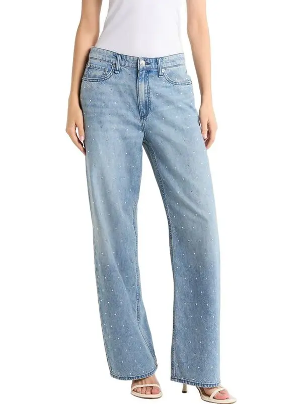 Rag & Bone Logan High-waist Wide Leg Jeans - Margo Jewel
