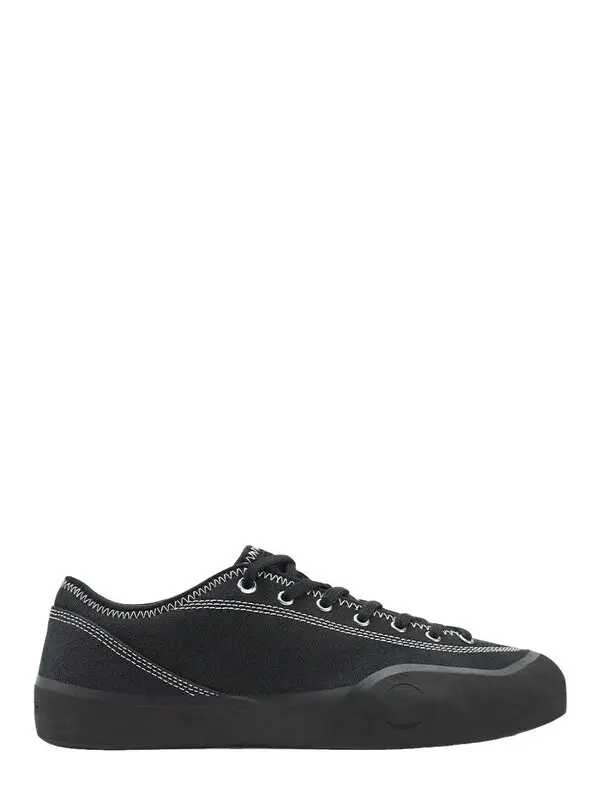 VILLAGE PM Contrast Stitch Sneakers - Black
