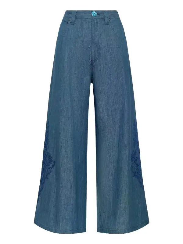Malìparmi Wide Leg Jeans - Blue