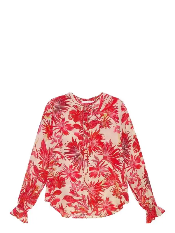 Malìparmi Botanical Jungle Floral Tie Shirt - Neutrals