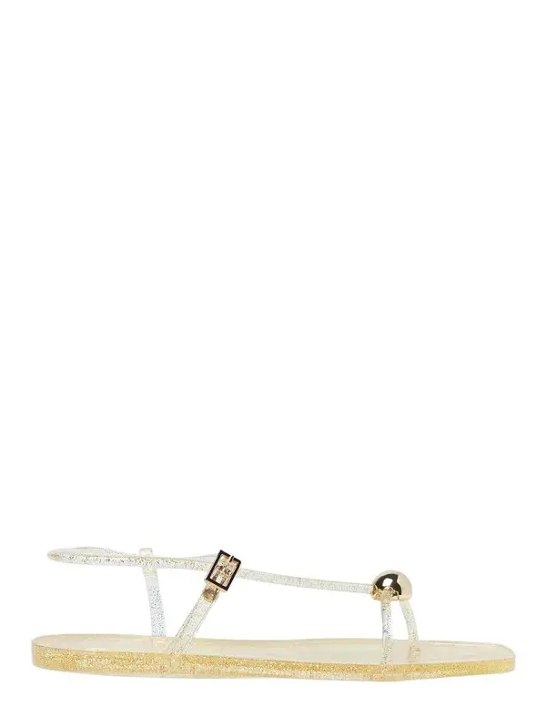 LOEFFLER RANDALL Dana Glitter Sandals - White