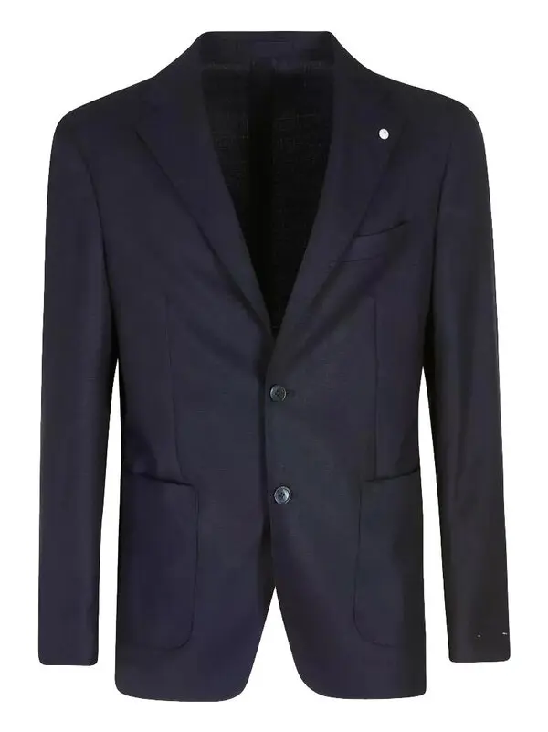 L.B.M. Opsak Notched Blazer - Blue