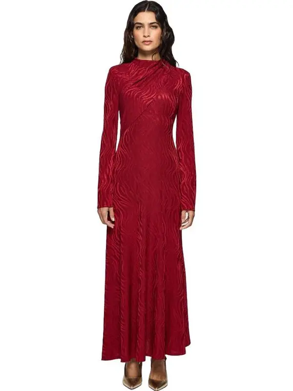 DASKA Draco Maxi Dress - Burgundy
