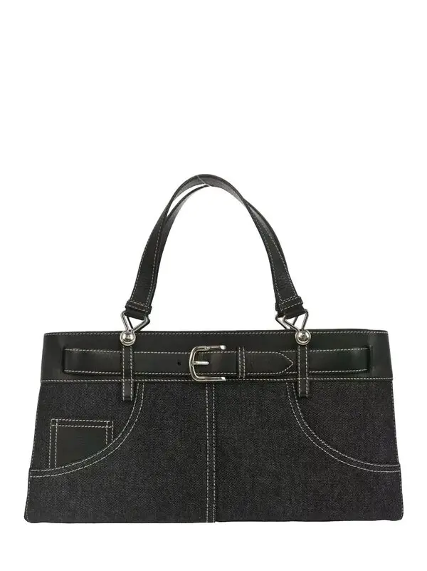 Dior 2002 Denim Handbag - Black