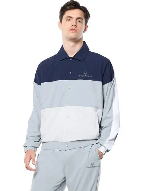 SERGIO TACCHINI Color-blocked Track Jacket - Sleet