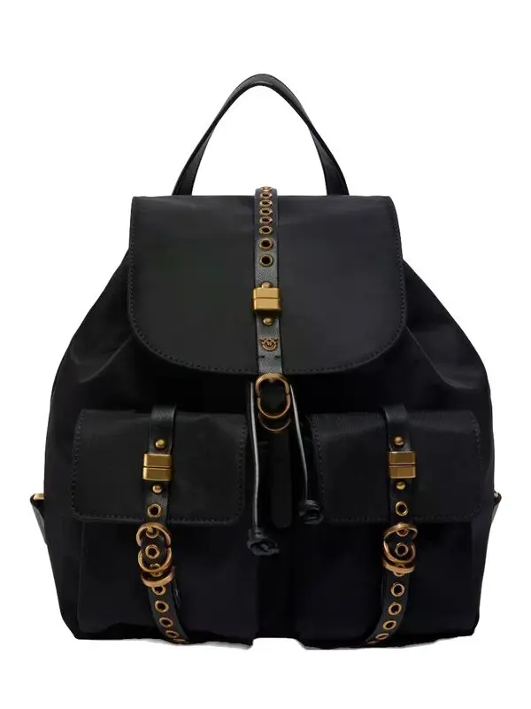 Pinko Flap-pockets Backpack - Black