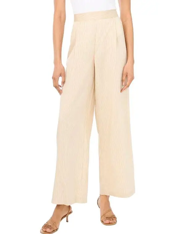Vince Camuto Pleated Wide-leg Pants - Birch