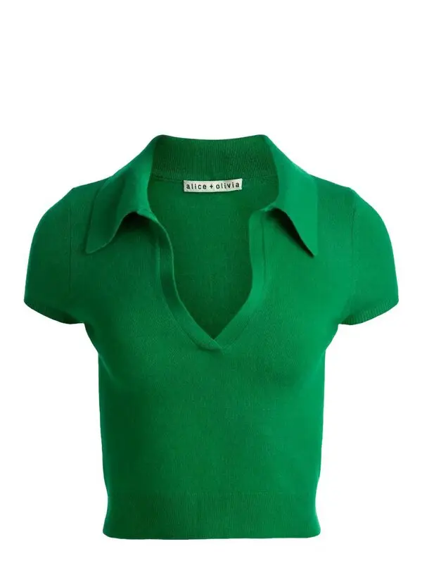 Alice + Olivia Cashmere Top - Green