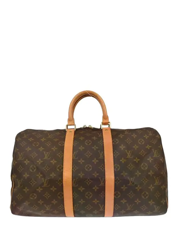 LOUIS VUITTON 1994 45 Keepall Monogram Duffle Bag - Brown