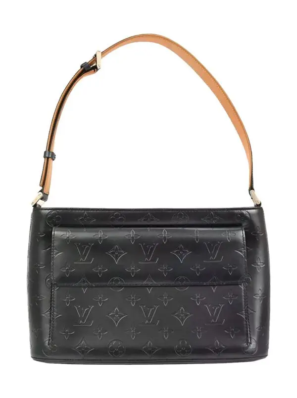 LOUIS VUITTON 2002 Mat Alston Monogram Shoulder Bag - Black