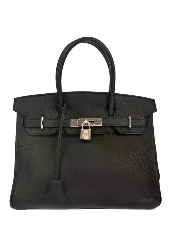 Hermès 2006 30 Birkin Tote Bag - Black