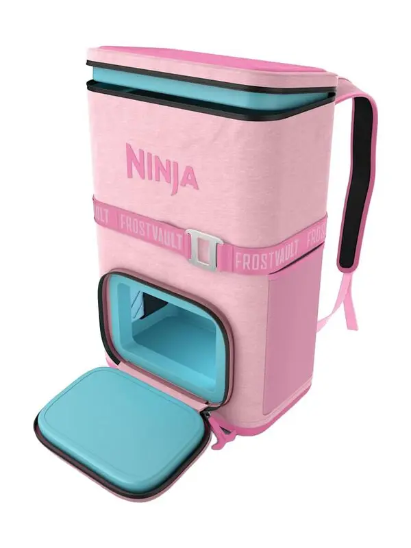 NINJA 24-can Backpack Soft Cooler With Cold Dry Zone - Petal Pink