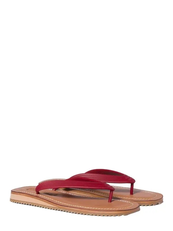 Miu Miu Thong Sandals - Amaranth Red