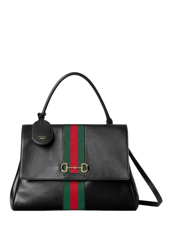 Gucci Paparazzo Large Top Handle Bag - Black