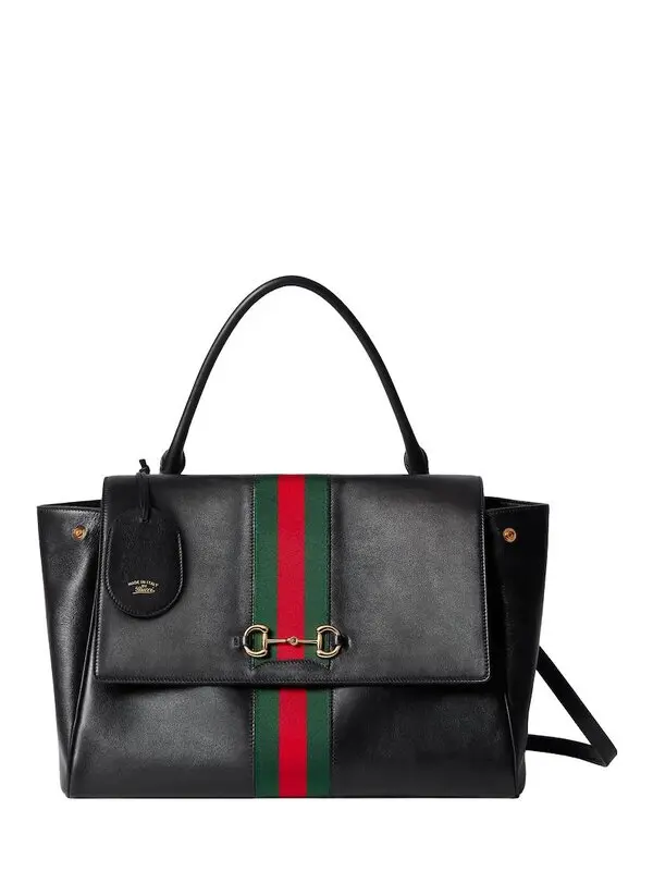Gucci Paparazzo Large Top Handle Bag - Black