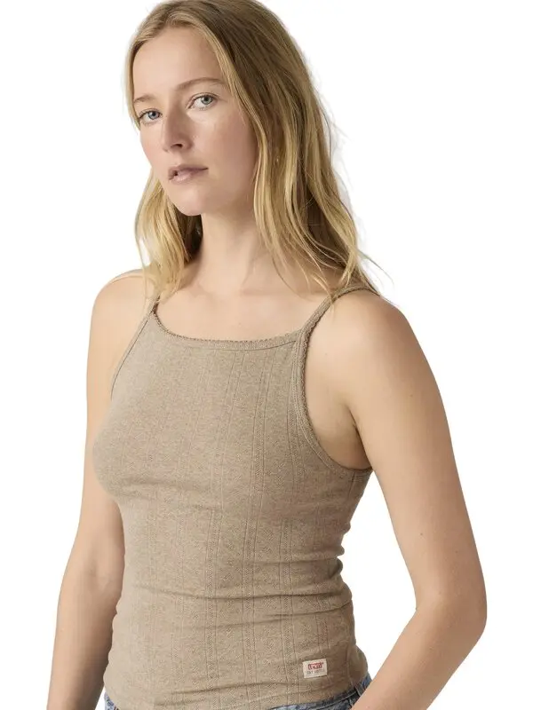 LEVI'S Dry Goods Apron Tank Top - Taupe Gray Heather