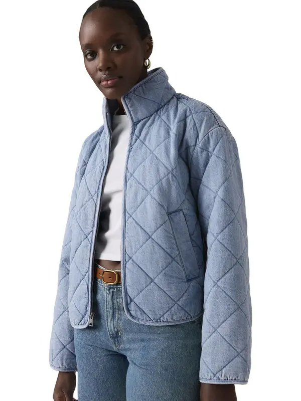 LEVI'S Diamond Quilted Jacket - Light Wash