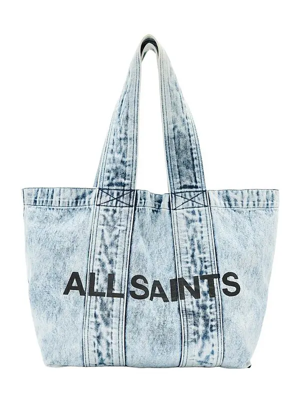 ALLSAINTS Izzy Denim Tote - Bleached Blue