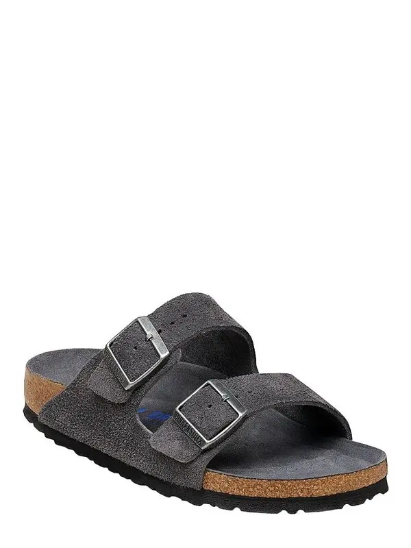 BIRKENSTOCK Arizona Slide Sandals - Charcoal