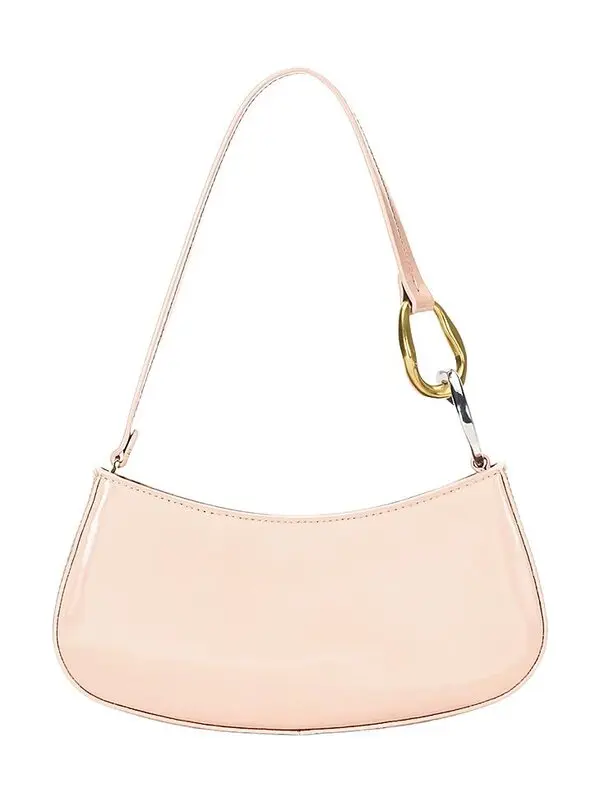Staud Ollie Leather Shoulder Bag - Blush