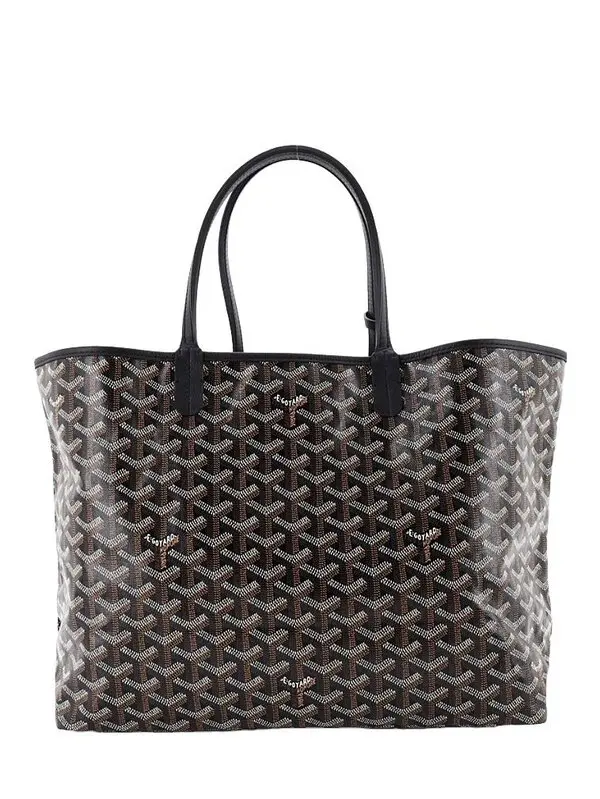 Goyard Saint Louis Pm Tote Coated Canvas - Black