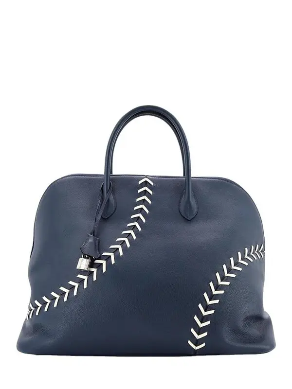 Hermès 45 Bolide 1923 Baseball Bag - Blue