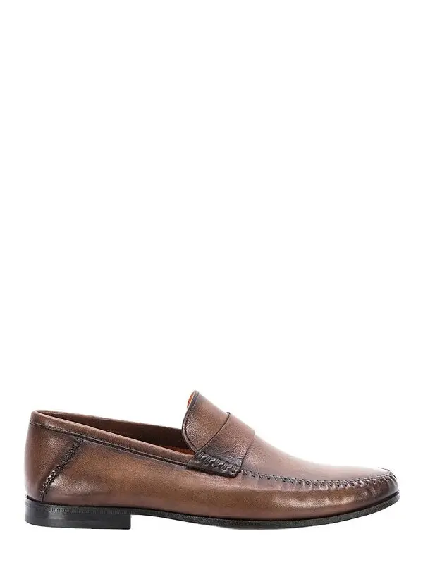 Santoni Slip On Loafers - Brown