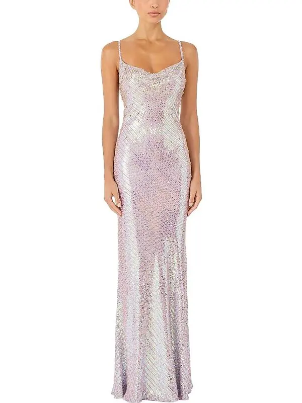 Jenny Packham Foxx Embellished Gown - Lavender
