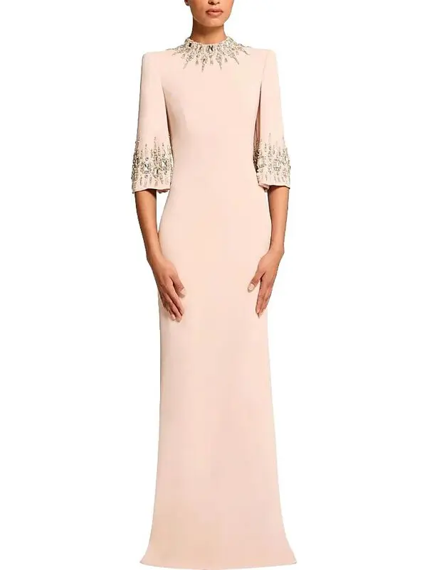Jenny Packham Ilana Embellished Maxi Dress - Morganite